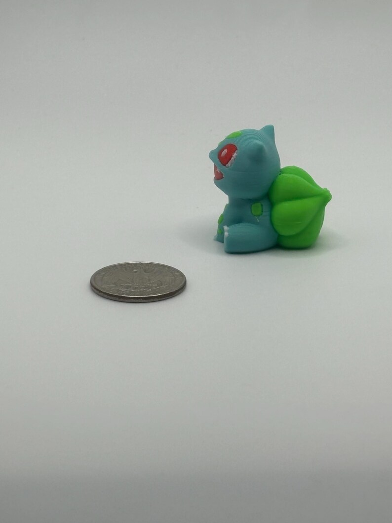 Mini Bulbasaur Figure (3D Printed) - Etsy