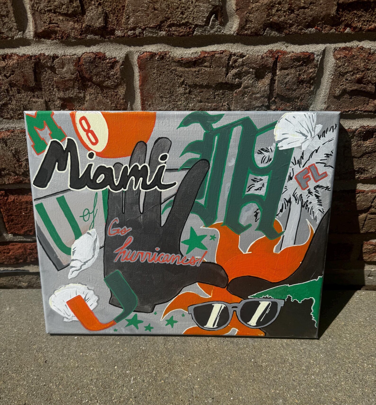 Custom College Sorority Fraternity Dorm Canvas - Dorm Decor - Custom ...