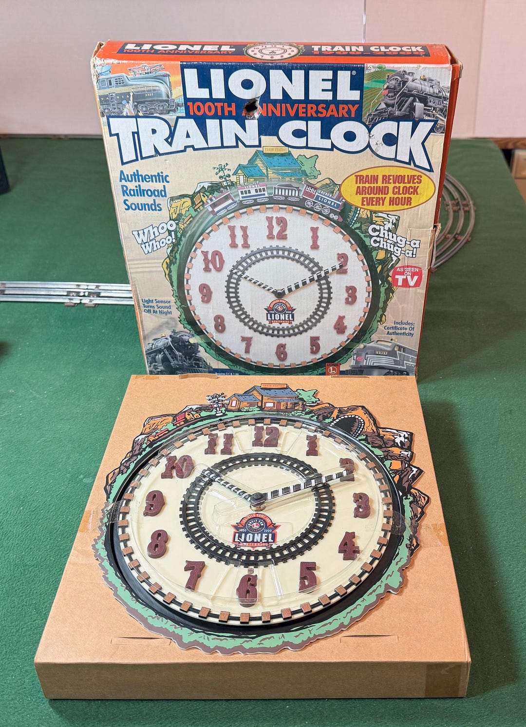New - Lionel 100th Anniversary Train Clock - Etsy