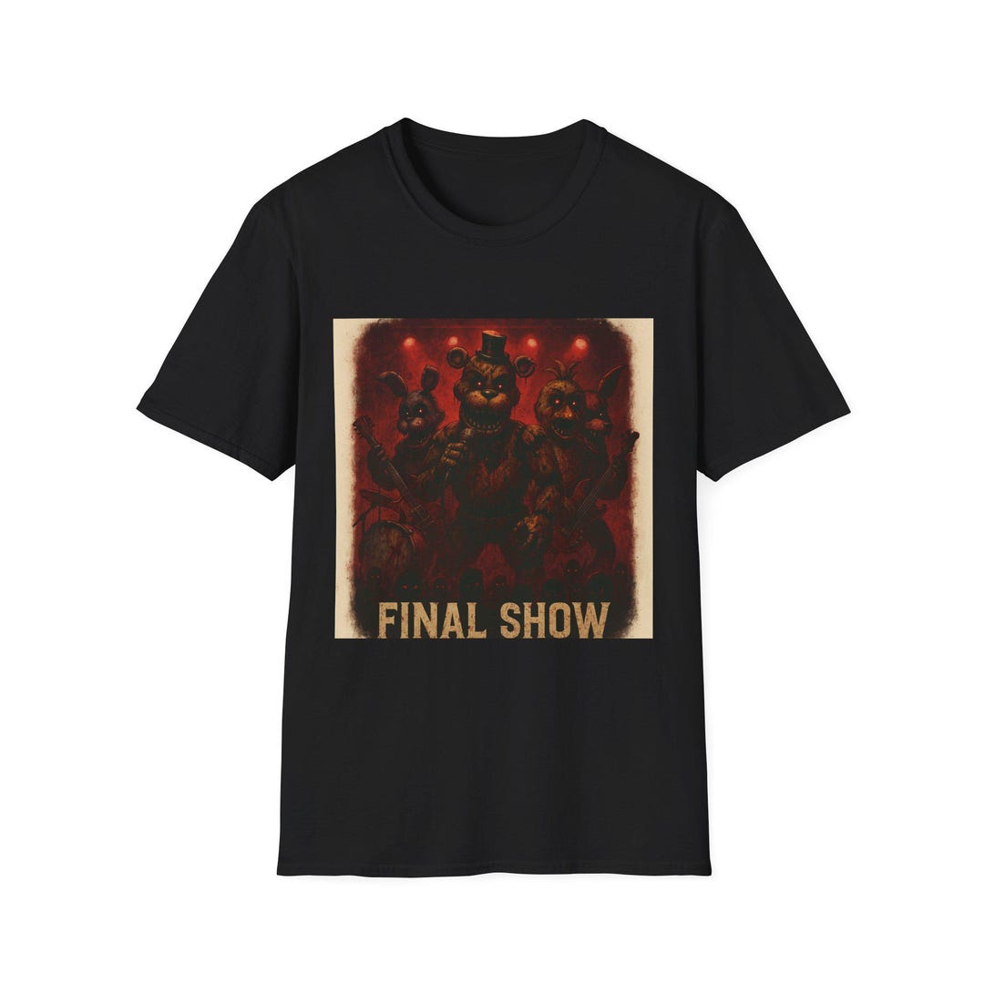 FNAF Freddy Final Show Unisex T-shirt, Gamer Scary Graphic Tee, Gaming ...