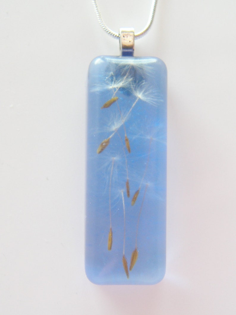 Dandelion Necklace, Botanical Pendant, Make a Wish, Woodland Necklace ...