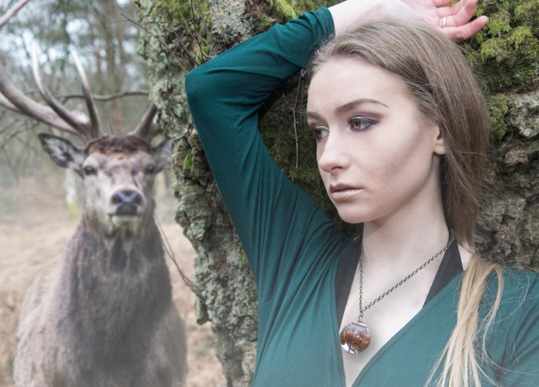 Rowan Berry Necklace, Autumn Pendant, Scottish Gift, Rowan Tree, Eco ...