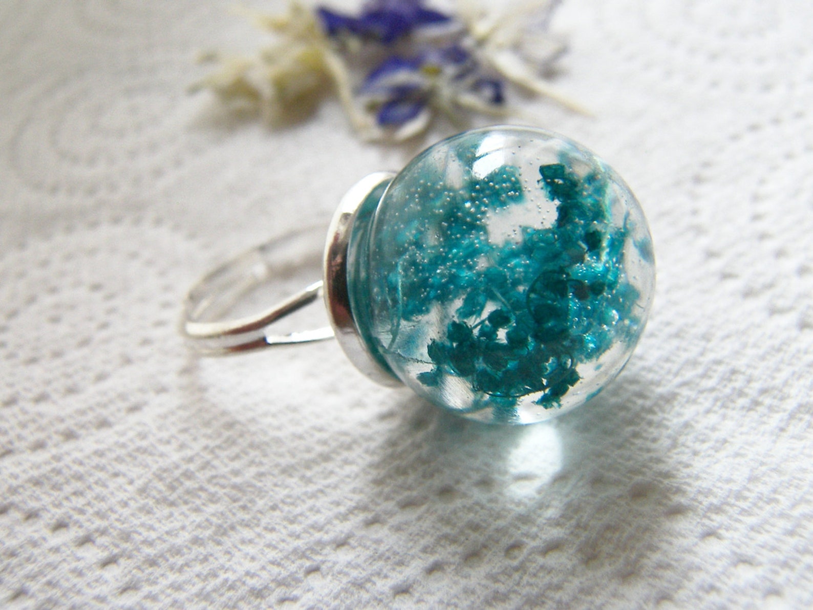 Real Flower Ring Baby's Breath Ring Eco Friendly Flower - Etsy