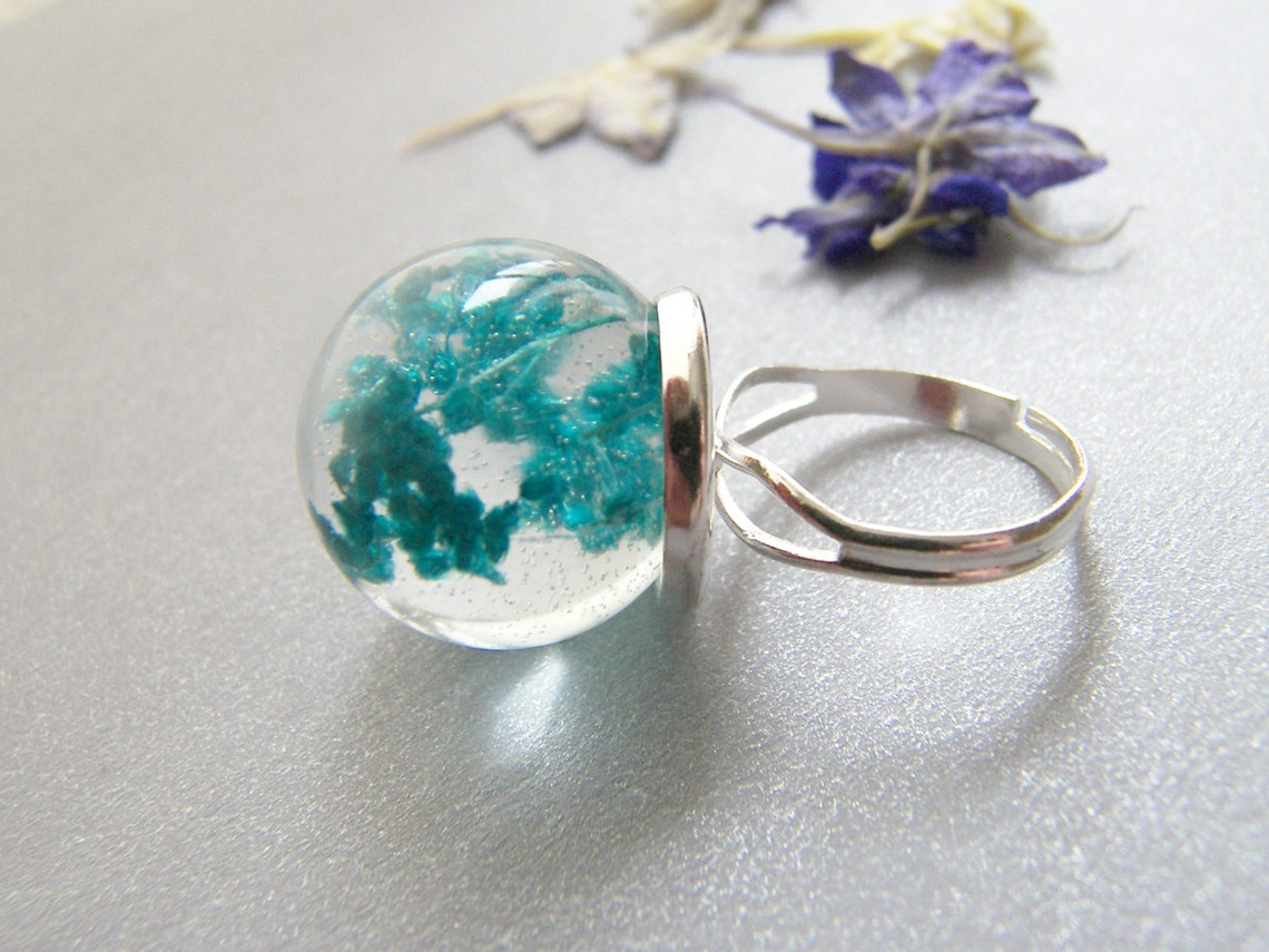 Real Flower Ring Baby's Breath Ring Eco Friendly Flower - Etsy