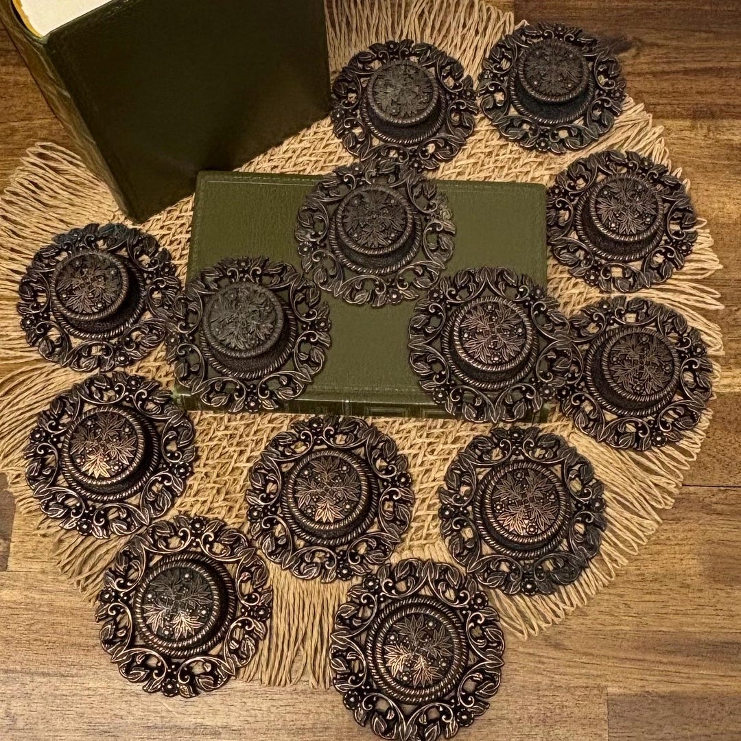 Set of 13 Antique French-style Drawer Pulls, Floral Motif, Knobs With ...