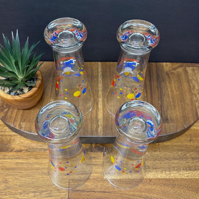 Vintage Bud Light Spuds 1987 Glasses, Set of 4 Advertising Glasses ...