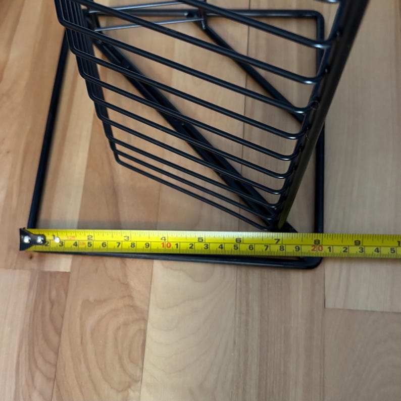 Large Vintage Black Metal Rack for Dvds and Video Games, Sturdy ...