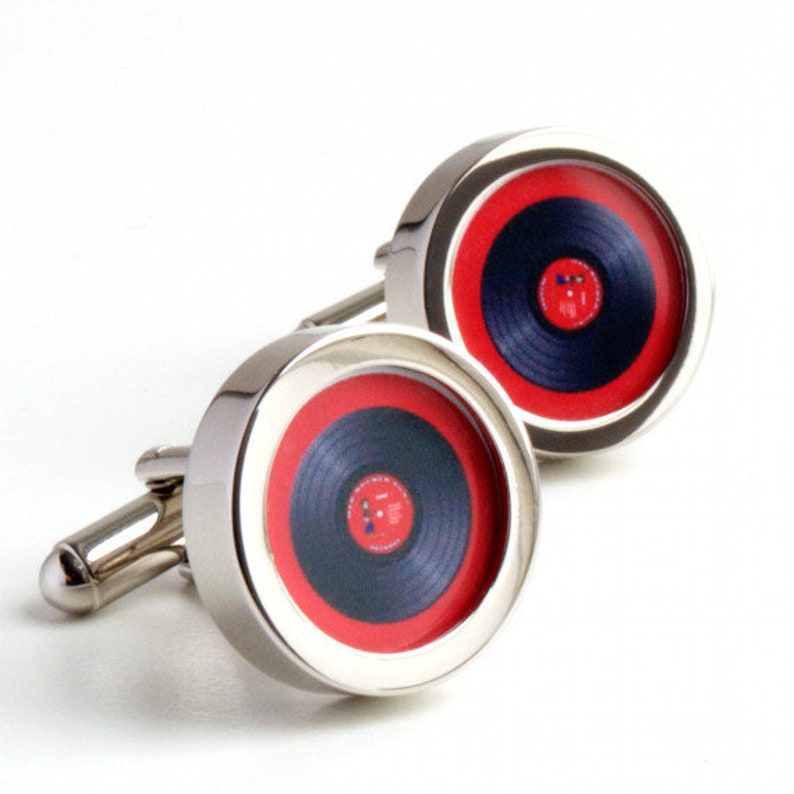 Vinyl DJ Cufflinks in Purple Spin the Record Right Round Baby PC099 - Etsy