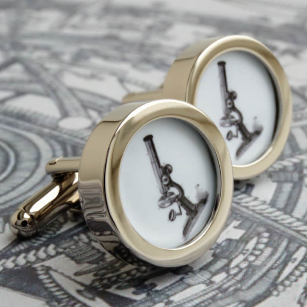Microscope Cufflinks Victorian Science Accessories - Etsy