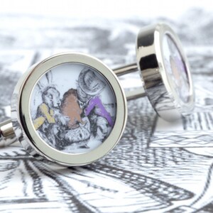 The Doormouse Cufflinks From Alice in Wonderland for Romance - Etsy