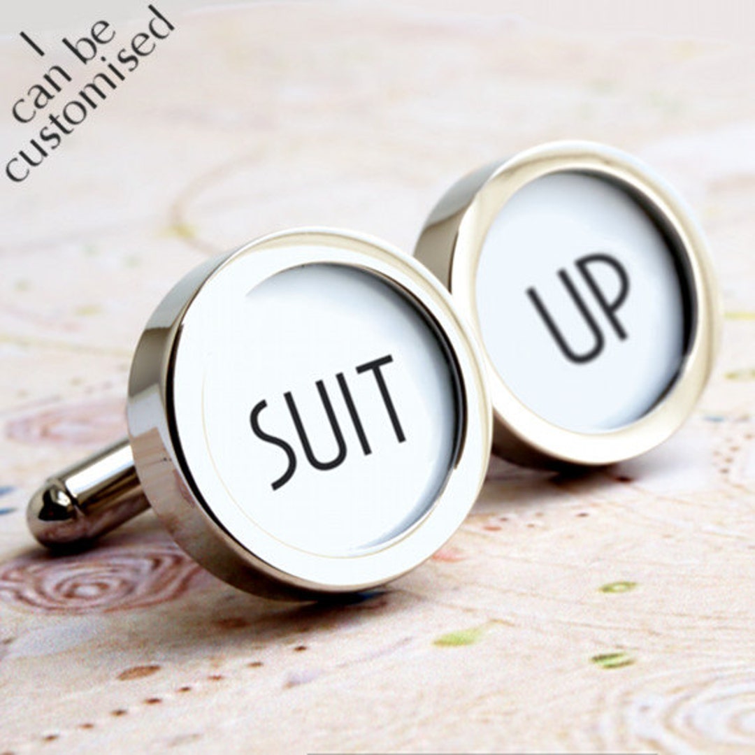 Suit up Cufflinks for Grooms, Weddings and Romance - Etsy