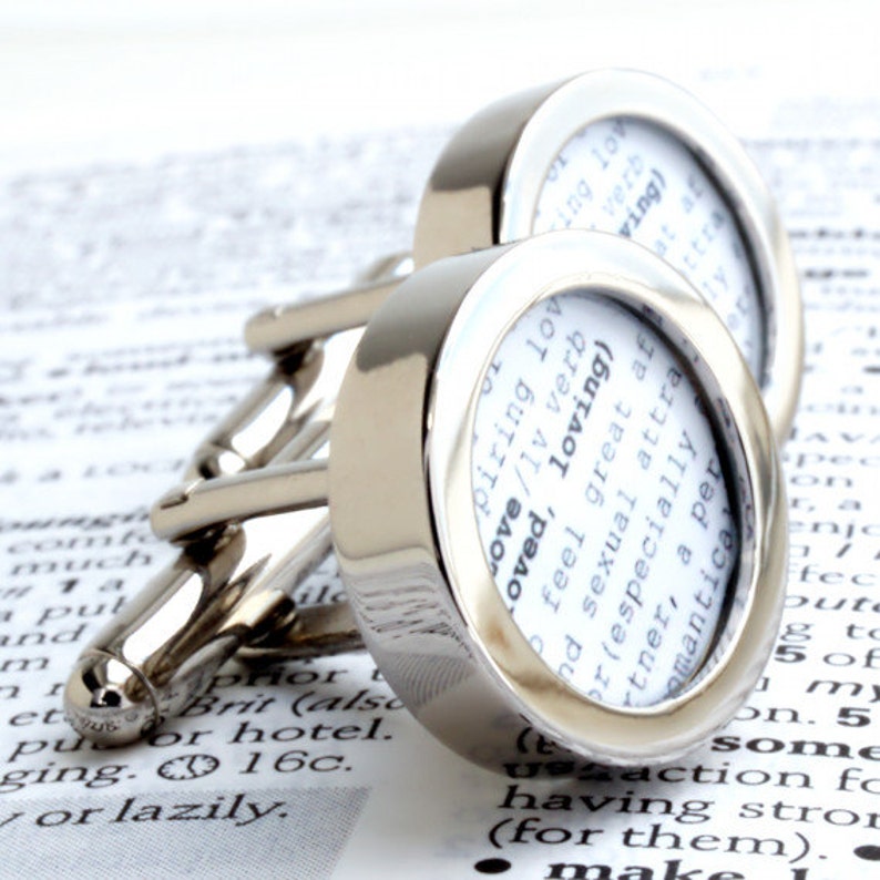 Dictionary Definition Custom Cufflinks Love for Grooms - Etsy