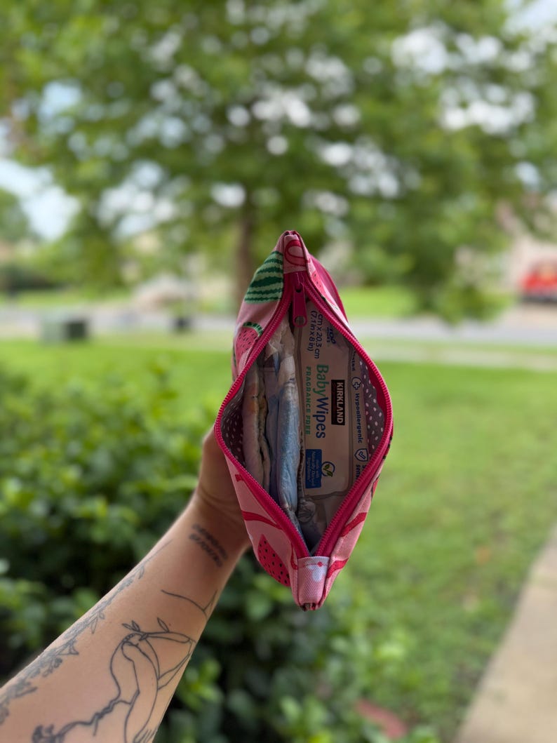 Simple Wipe Pouch Sewing Pattern | Zippered Wet Wipes Case | Printable ...