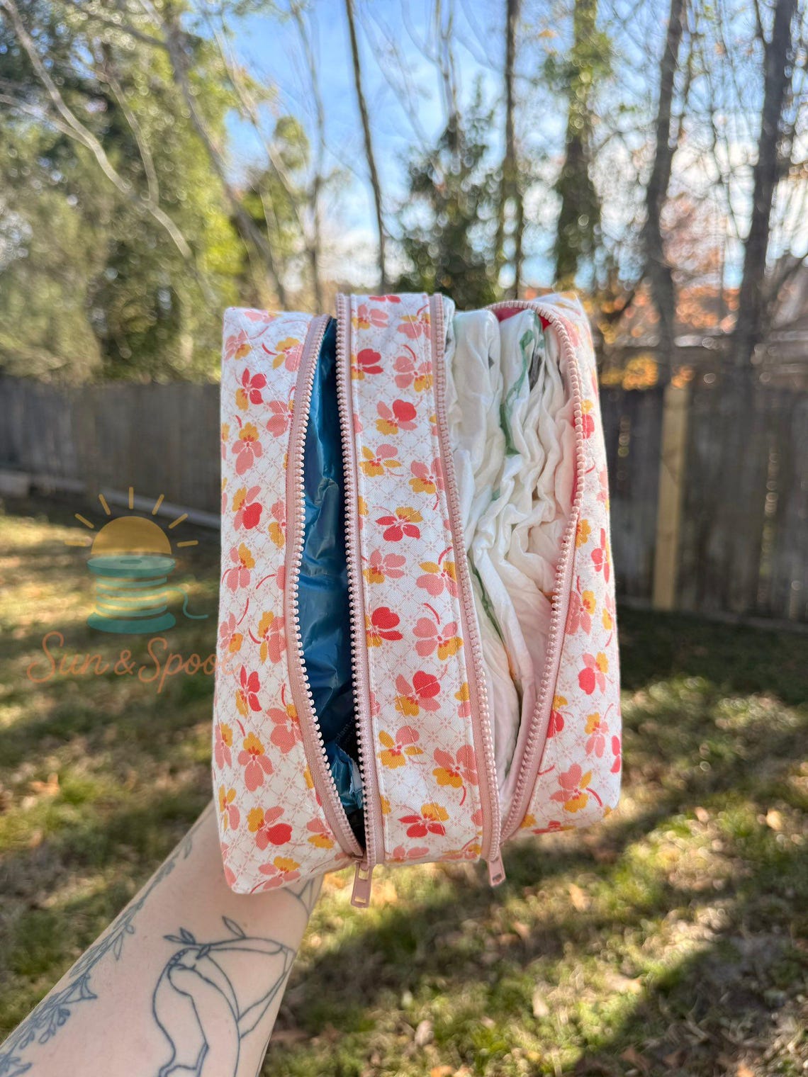 Double Zipper Wipe Pouch PDF Sewing Pattern | Boxy Diaper Bag Wipe Case ...