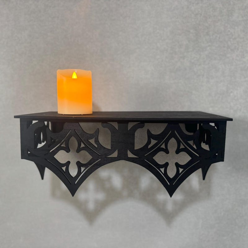Gothic Style Shelves Wood - Etsy