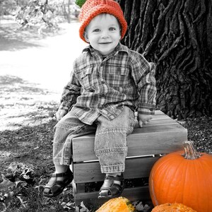 Fall Pumpkin Hat for Newborn Baby Toddler or Child, Crochet ...