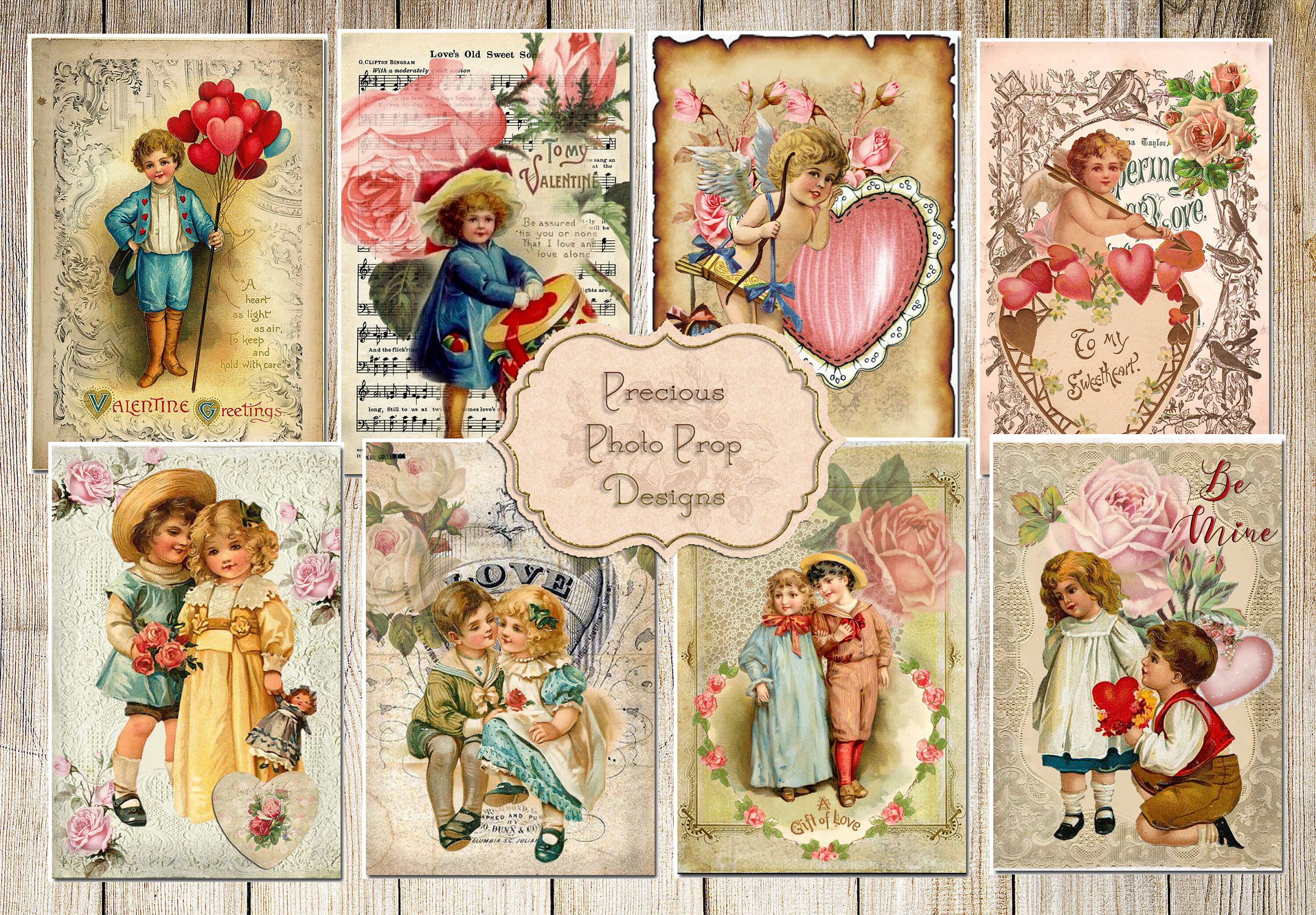 Vintage Valentine Digital Download Junk Journal Digital - Etsy