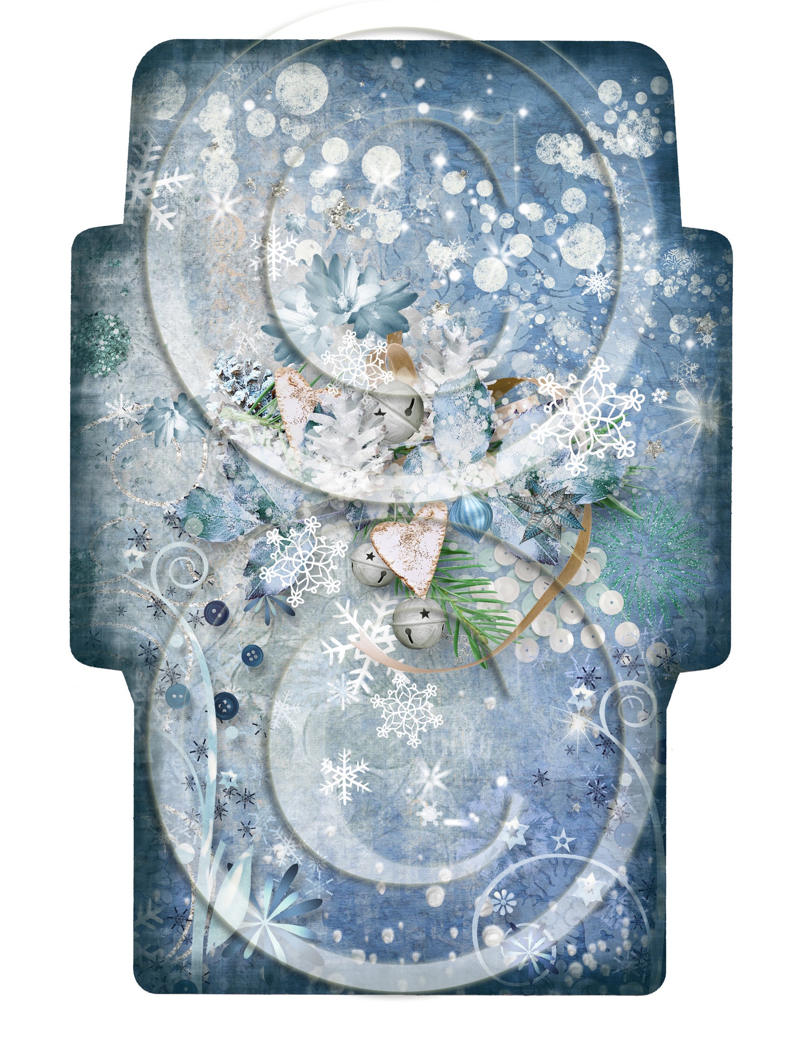 Christmas Snow Envelopes Printable Kit for Junk Journals - Etsy