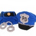 Baby Police Officer Hat and Diaper Cover Set, Baby Cop Set, Baby ...