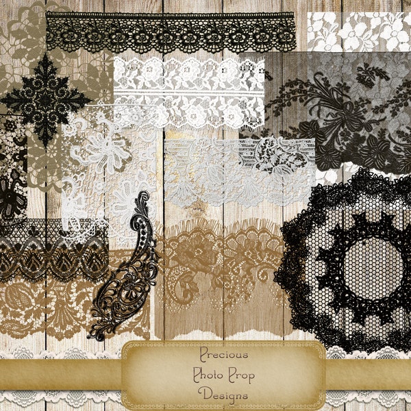 Lace Digital Paper - Etsy