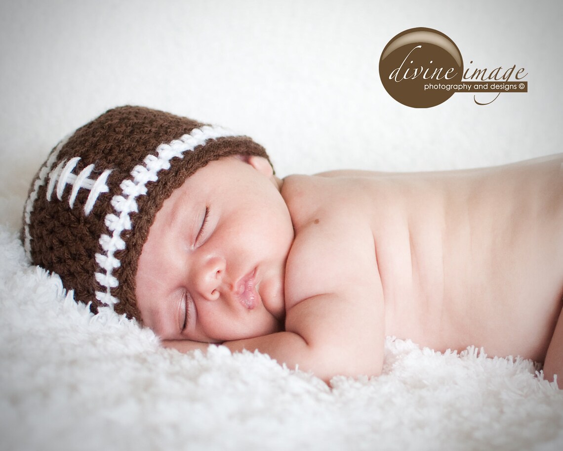 Newborn Football Beanie Football Baby Hat Baby Boy Hat | Etsy
