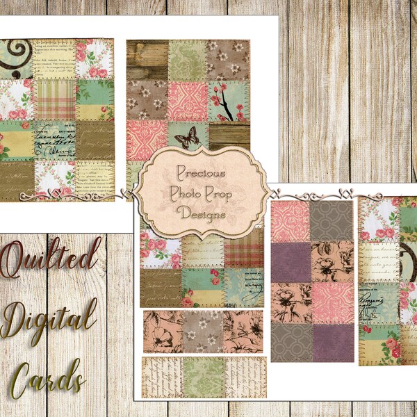 Quilted Cards - Etsy