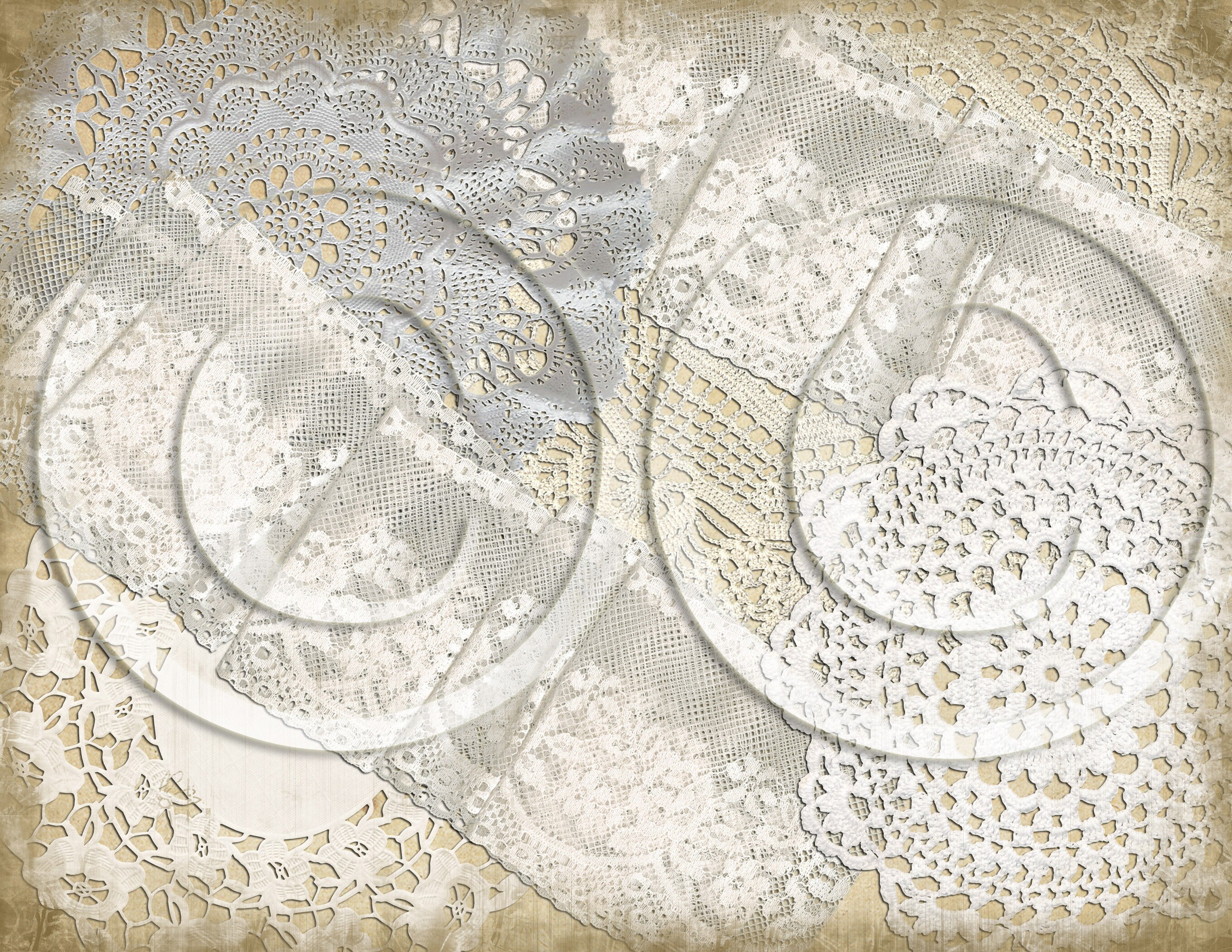 Vintage Lace Collage Paper Kit Printable for Junk Journals - Etsy Canada