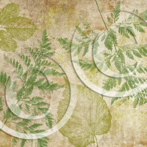Vintage Nature Leaves Collage Paper Kit Printable for Junk Journals ...
