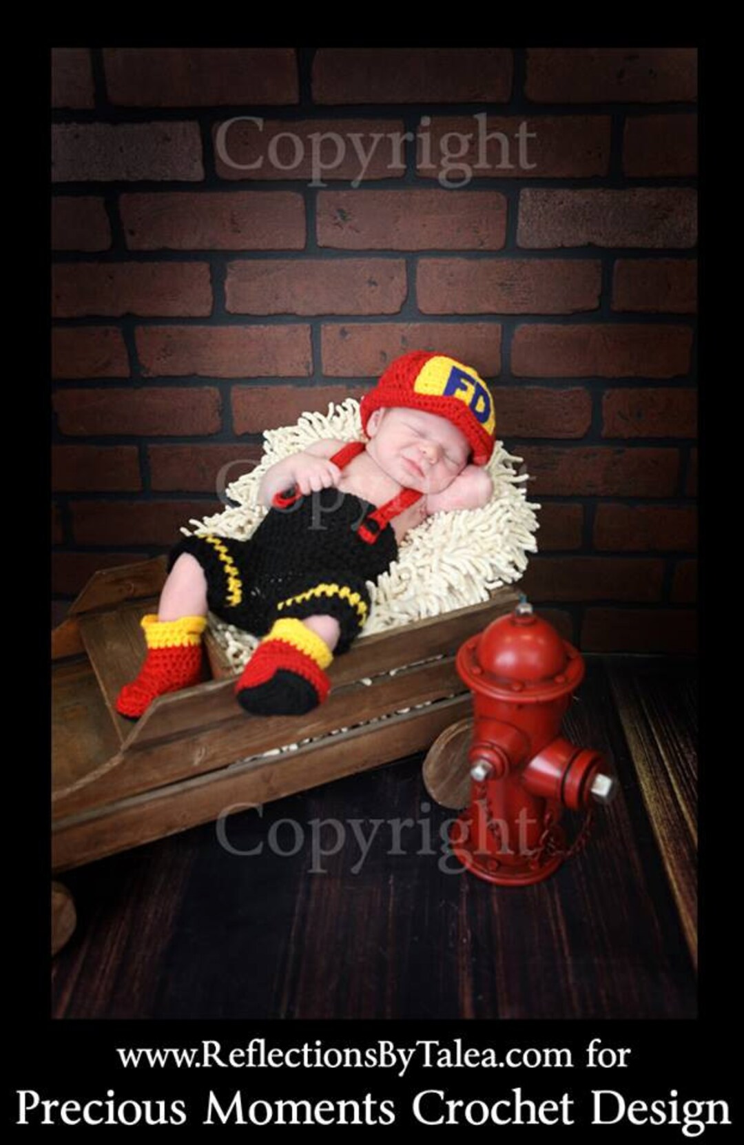 Baby Fireman Hat, Pants With Suspenders and Boots , Baby Fireman Set ...