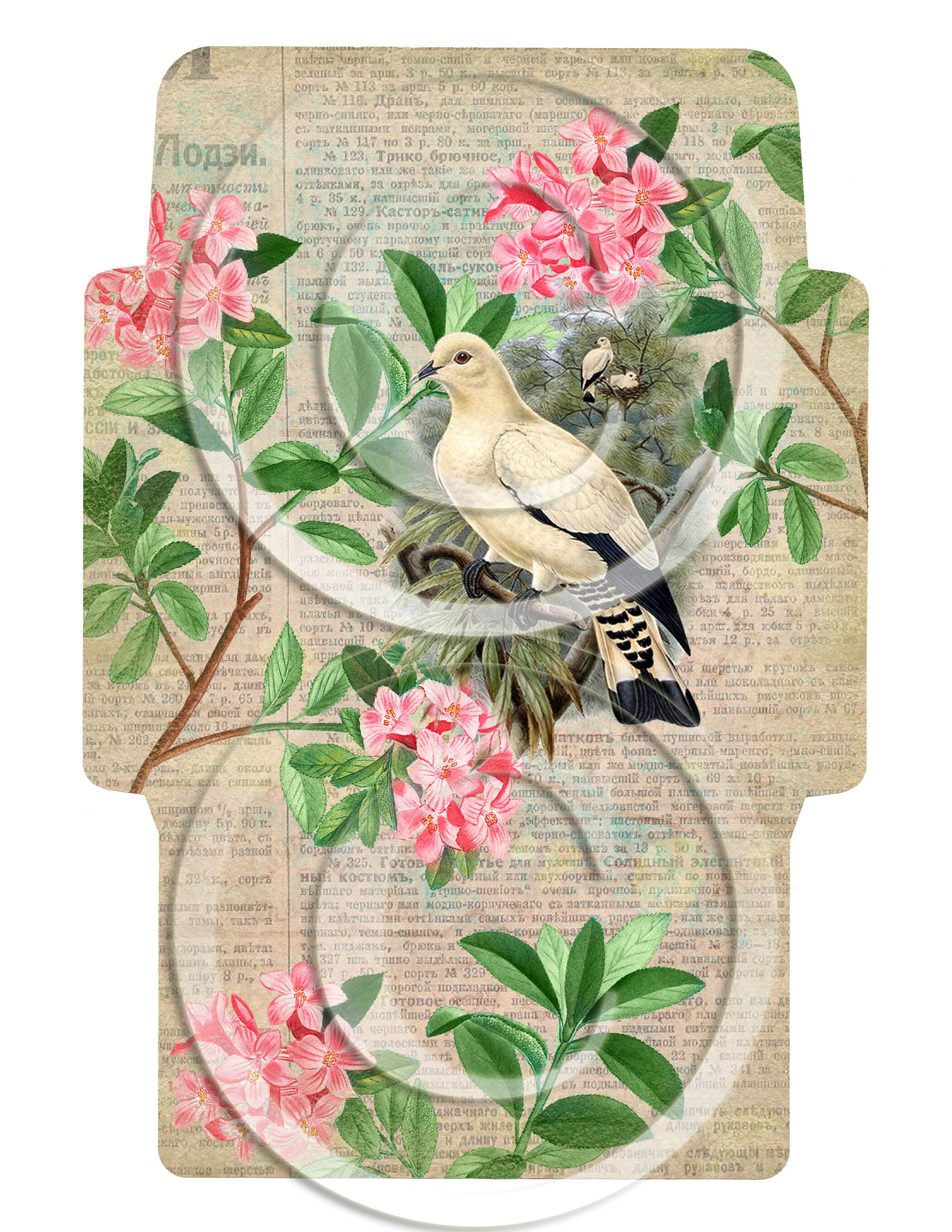 Nature Botanical Envelopes Vintage Printable for Junk Journals - Etsy