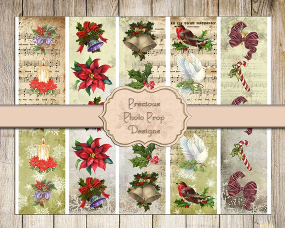 Vintage Christmas Ephemera Printable for Junk Journals | Etsy