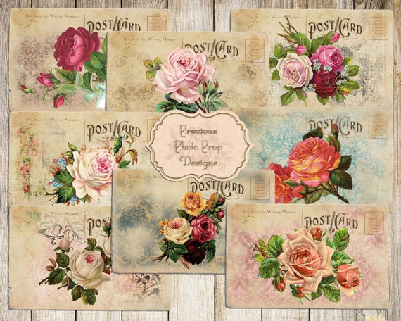Paper Ephemera Paper Instant Download Vintage Flower Art Printable ...