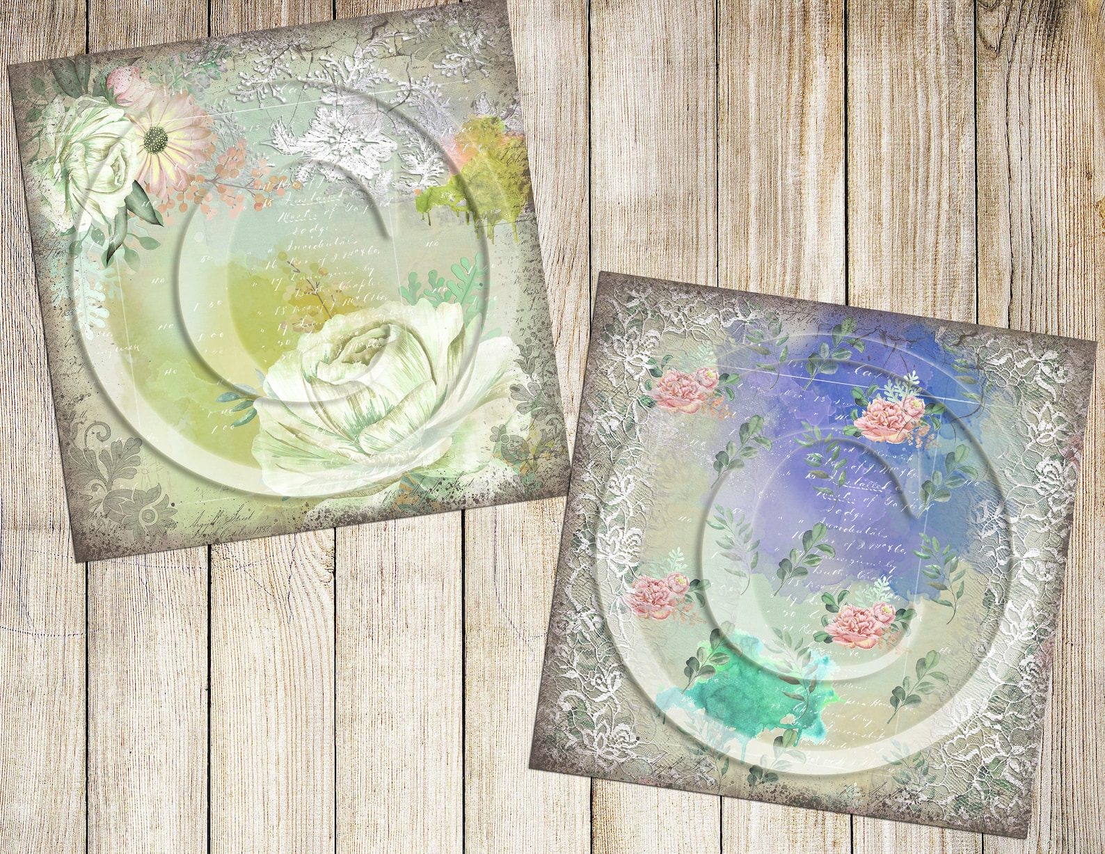 Spring Watercolor Botanical Ephemera Kit Printable for Junk | Etsy