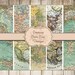 Vintage Printable Rip Strips for Junk Journals, Vintage Maps Border ...