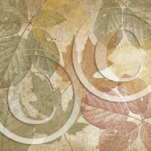 Vintage Nature Leaves Collage Paper Kit Printable for Junk Journals ...