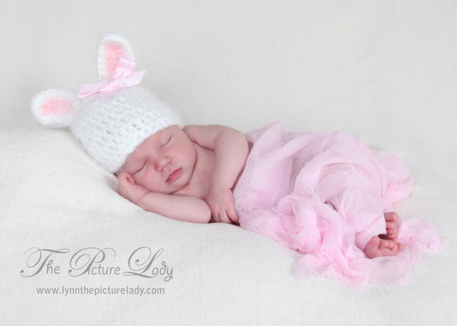 Baby Bunny Hat Newborn Bunny Hat with Bow Baby Girl Bunny | Etsy