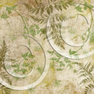 Vintage Nature Leaves Collage Paper Kit Printable for Junk Journals ...