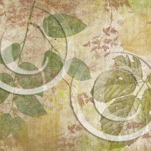 Vintage Nature Leaves Collage Paper Kit Printable for Junk Journals ...