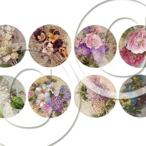 Vintage Floral Ephemera Printable for Junk Journals, Digital Grungy ...