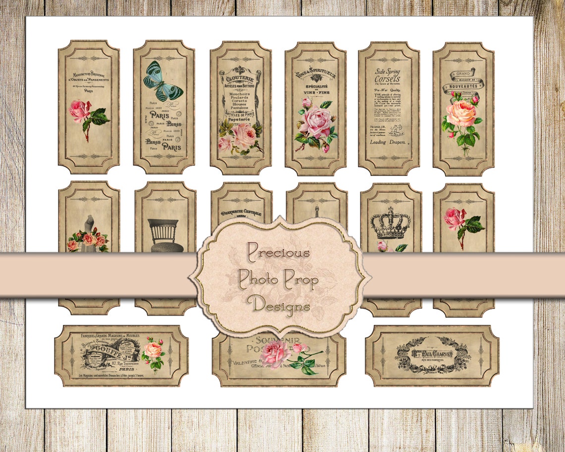 Vintage Tickets Ephemera Printable for Junk Journals Paris - Etsy