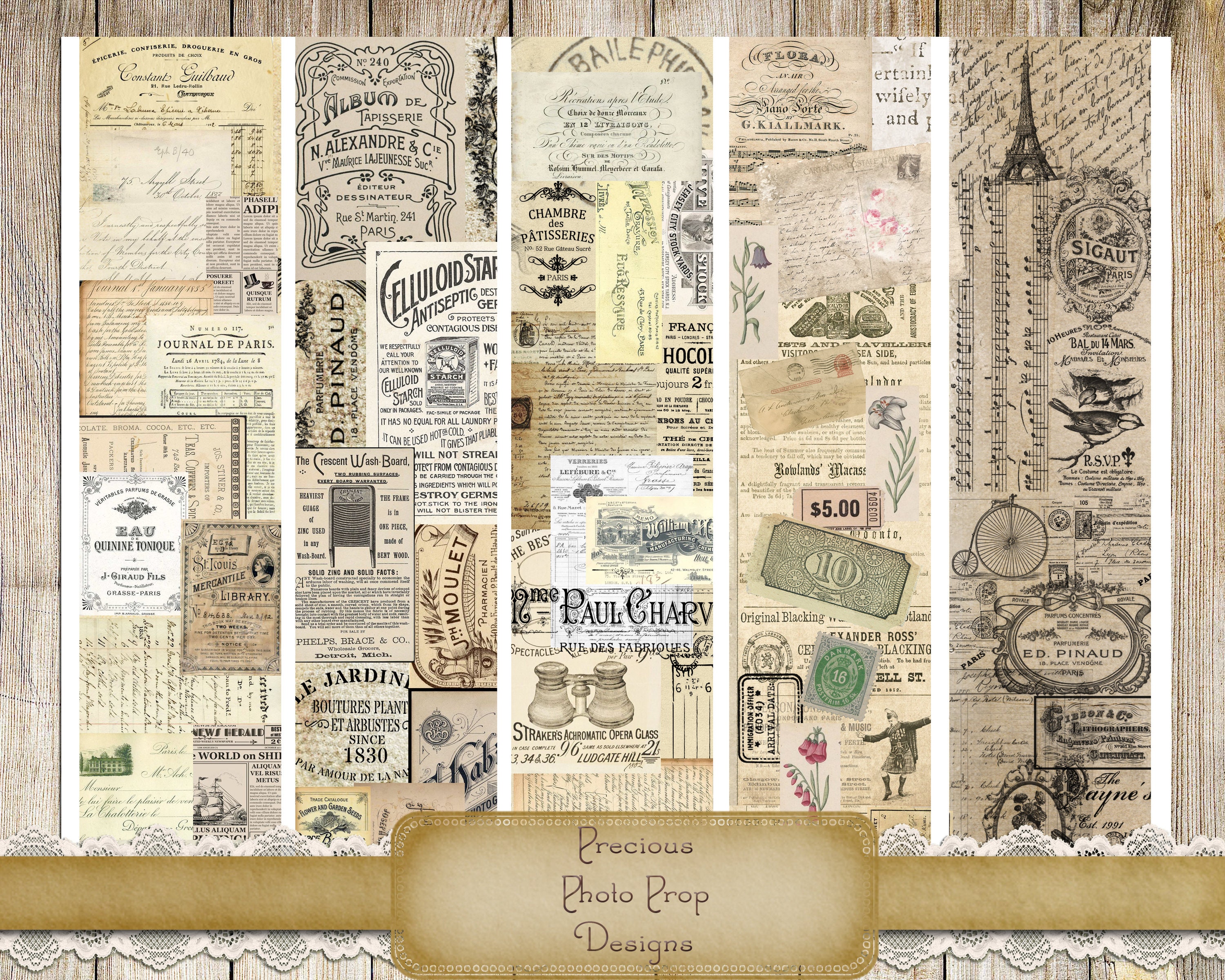 Vintage Scrapbook Printables