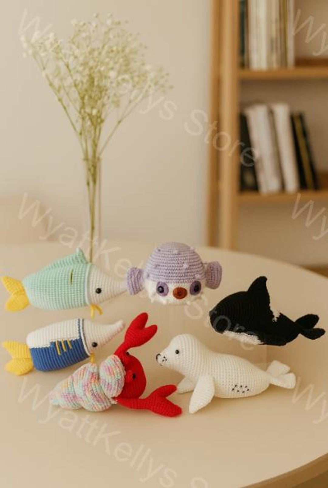 Ocean Friends Crochet Pattern Bundle – Amigurumi Orca, Puffer Fish ...