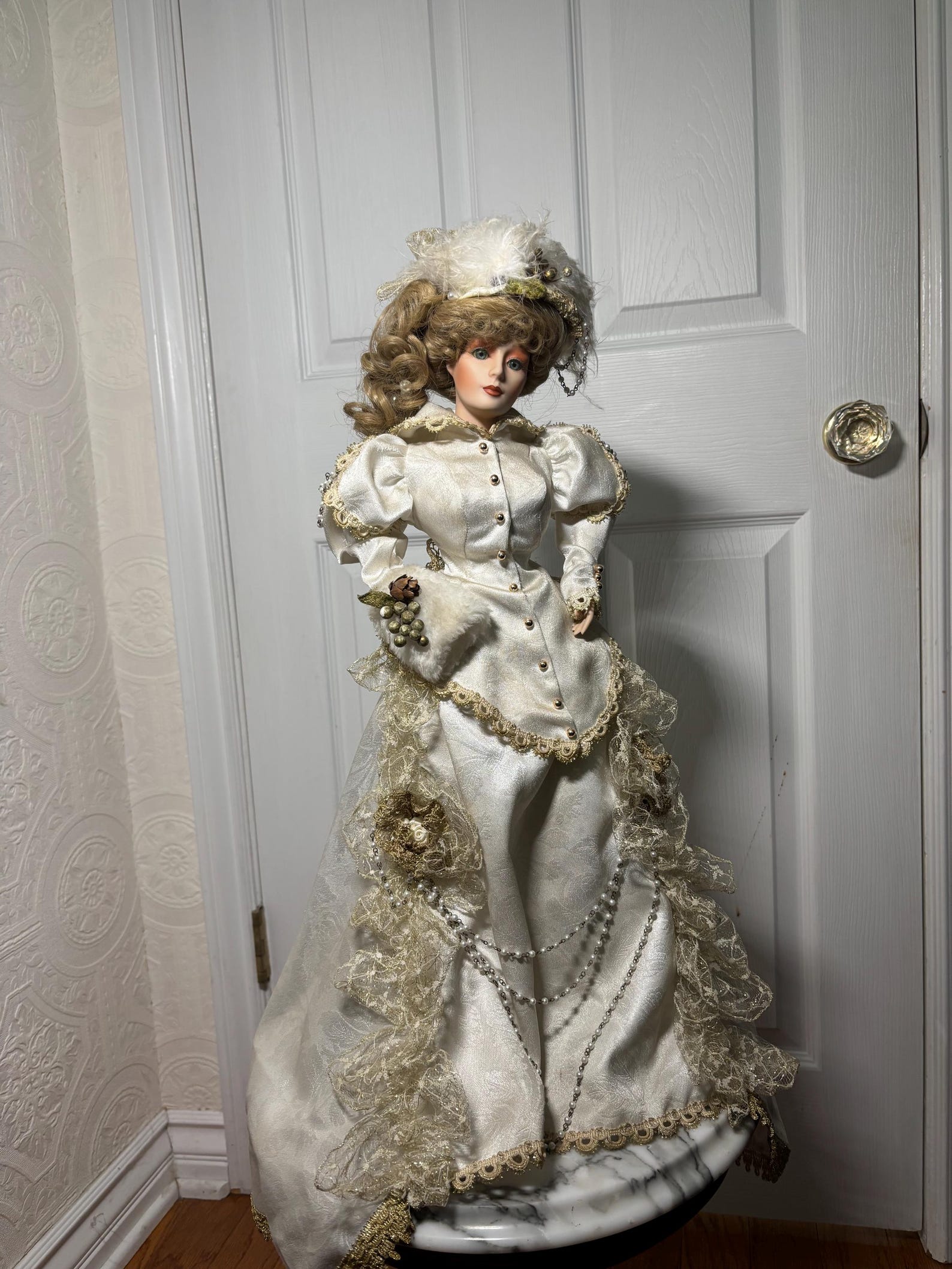 Franklin Porcelain Girl Doll- Heirloom Franklin Doll - Etsy