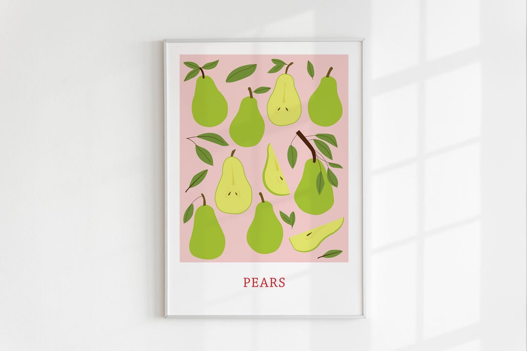 PEARS ART PRINT A3 - Etsy