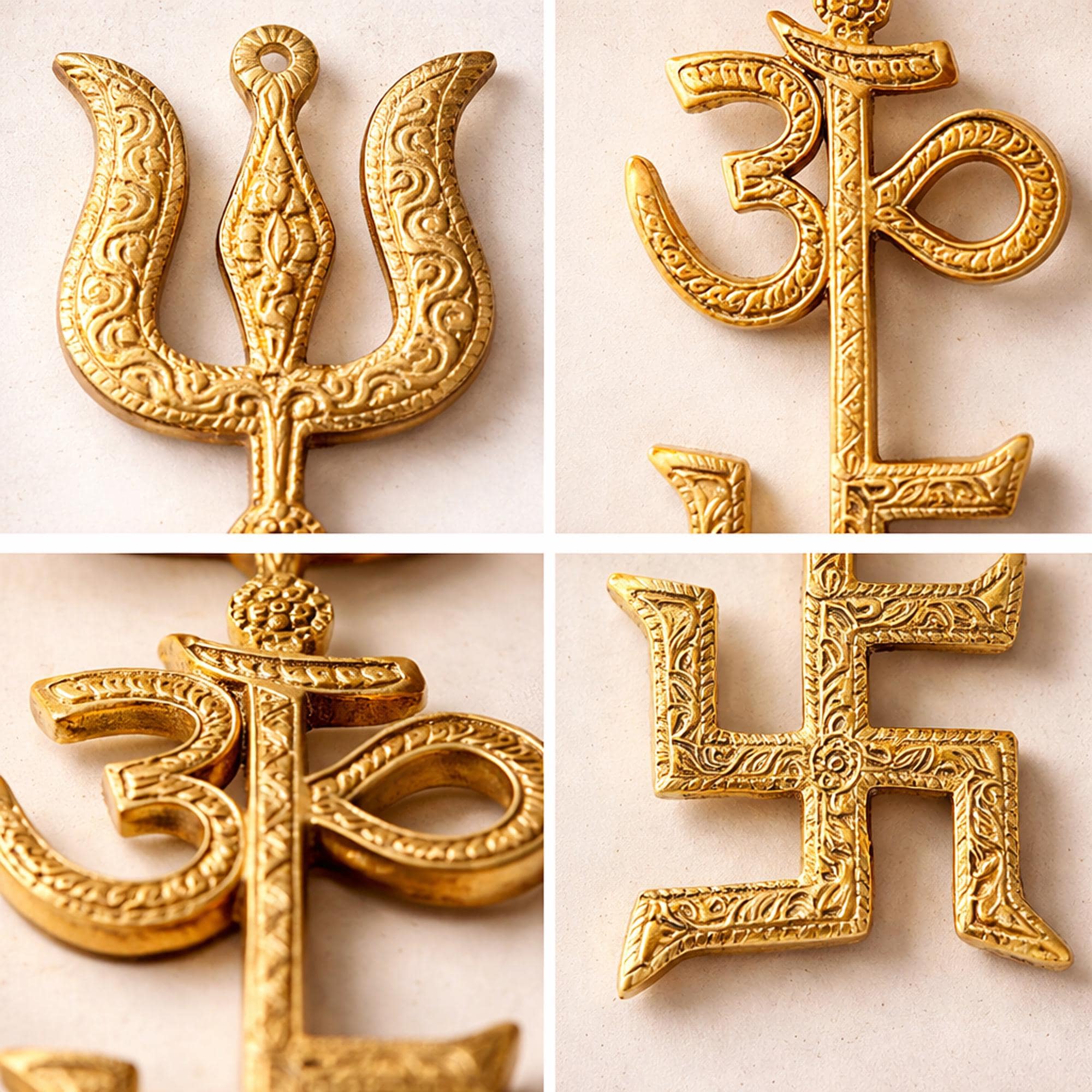 Swastik Trishul And Om