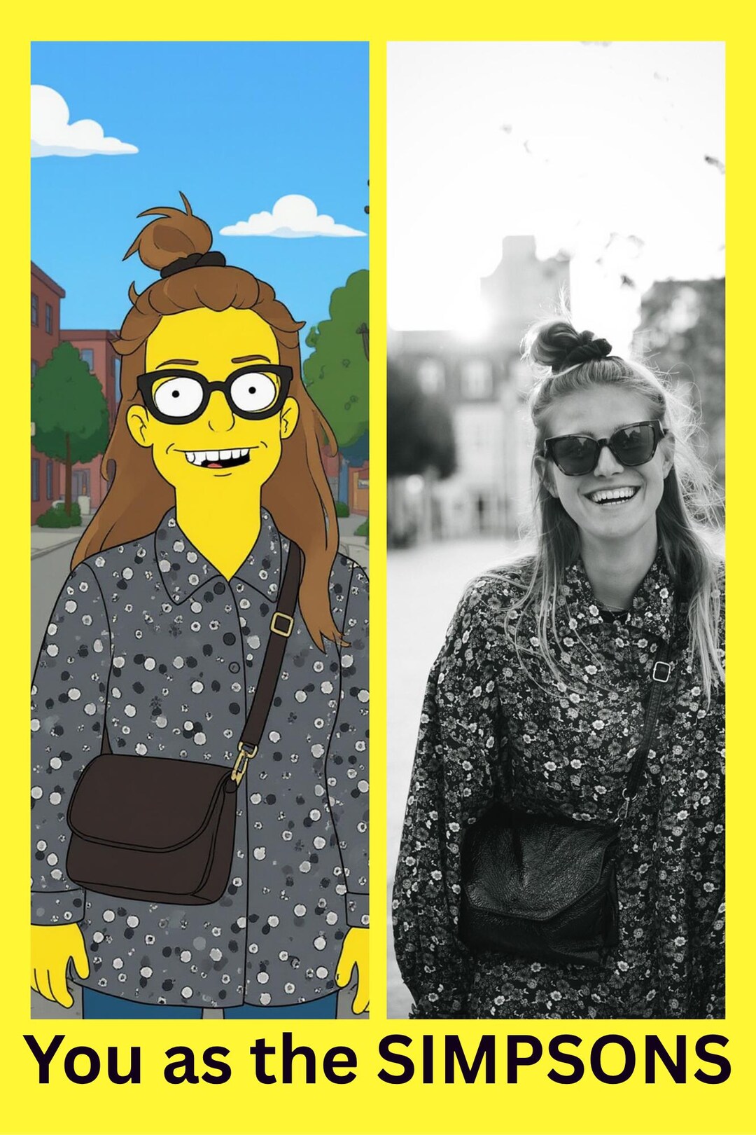 SIMPSONS Style Portrait, Photo to Digital Art, Personalized Gift for ...