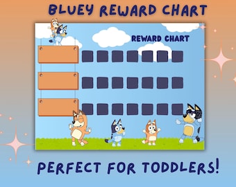 Bluey Reward Chart for Kids – Printable Behavior Chart, Chore Chart ...