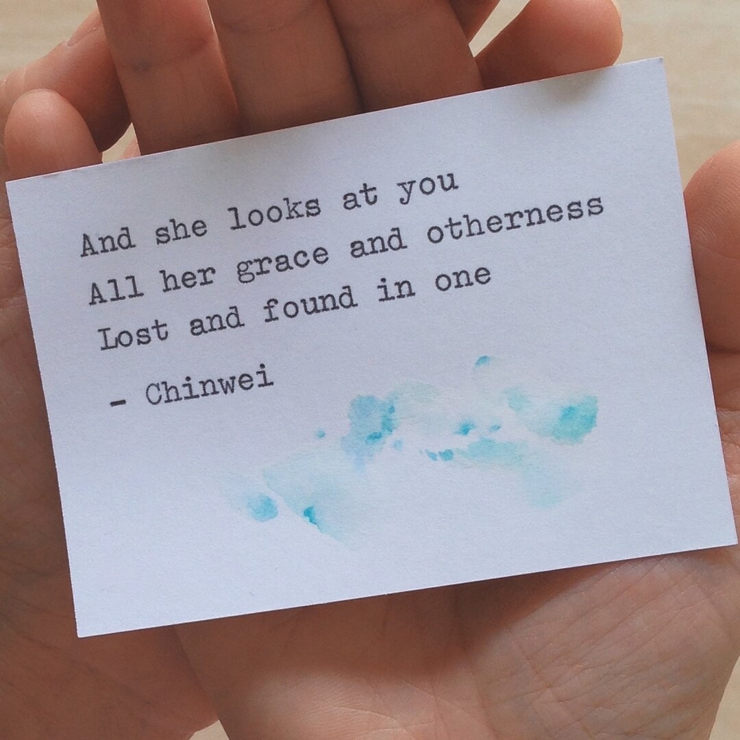 Lost and Found. Haiku. Typewriter Love, Original Watercolour, ACEO Size ...