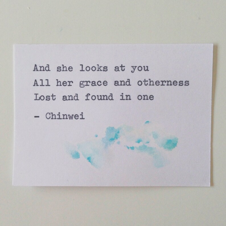 Lost and Found. Haiku. Typewriter Love, Original Watercolour, ACEO Size ...