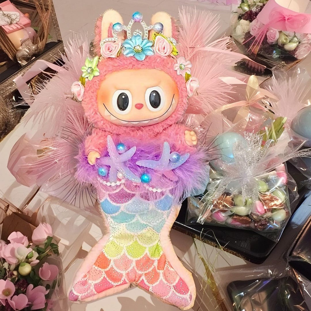 Labubu Clothing, Labubu Doll, Sit and Party, Fairy Mermaid Suit, Doll ...